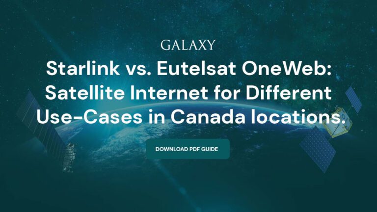Starlink vs. Eutelsat OneWeb: Satellite Internet for Different Use-Cases in Canada